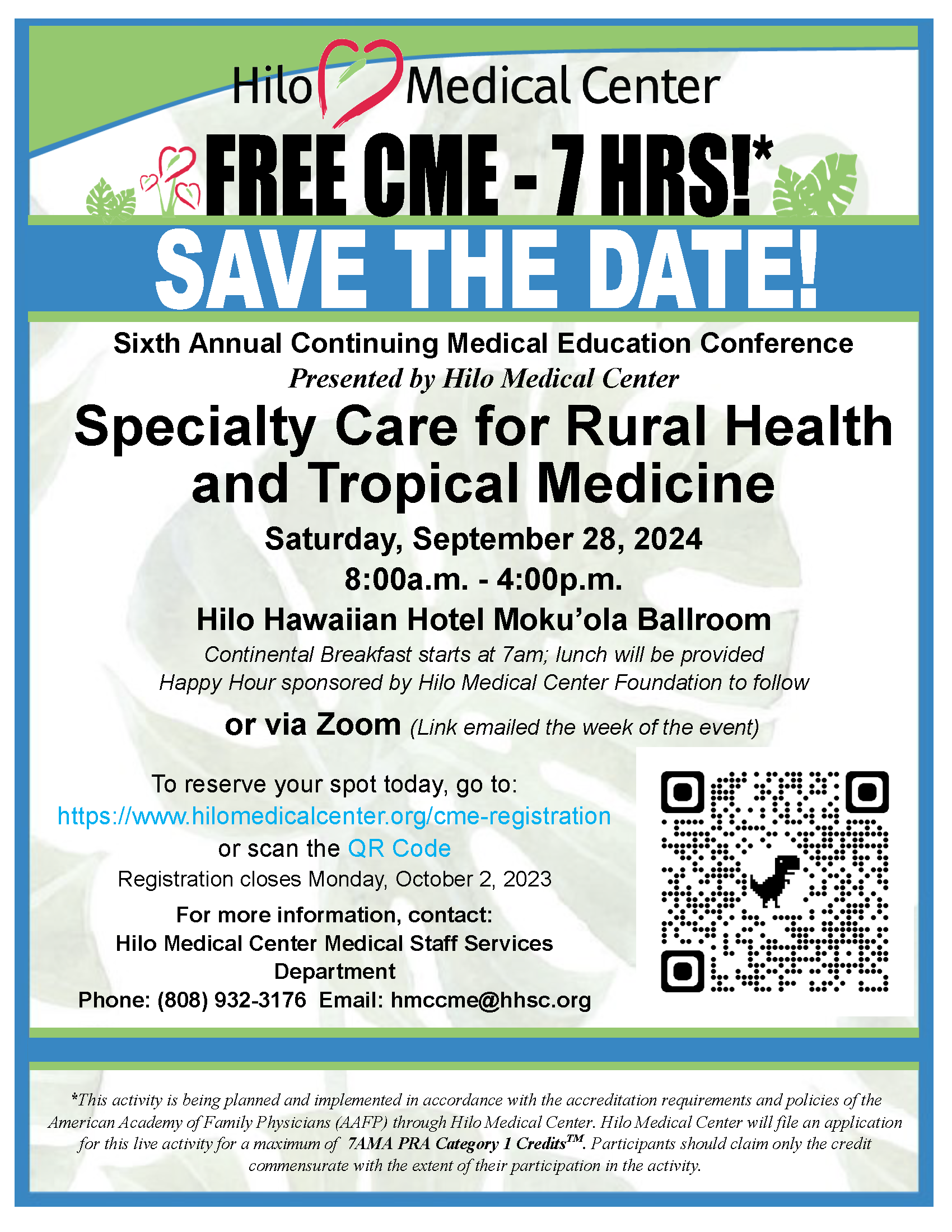 CME Registration – Hilo Benioff Medical Center